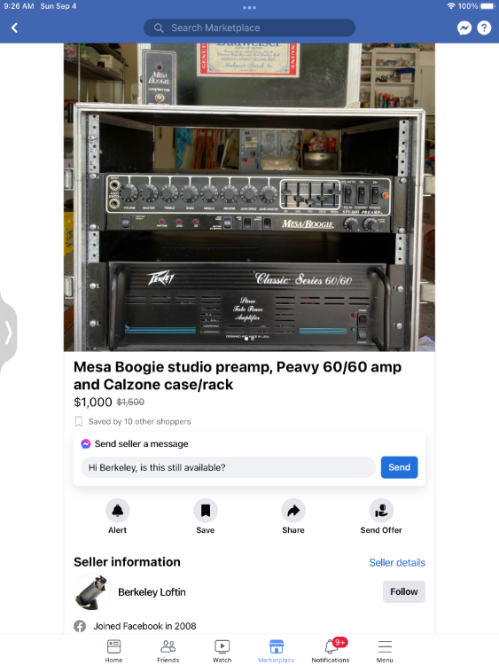 PSA: Mesa Boogie Studio Preamp and Peavey Tube Power Amp - For Sale ...